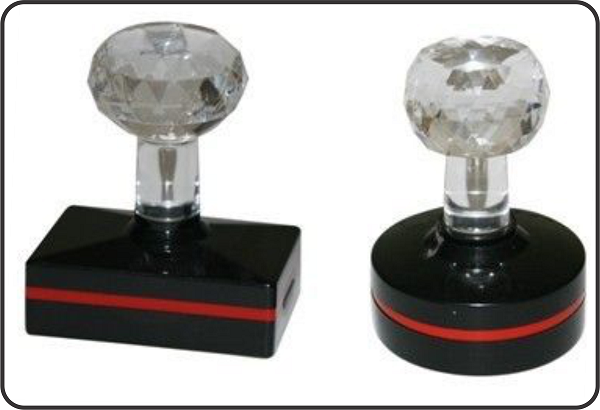Rubber stamp with crystal handle - LASPRINT NIGERIA